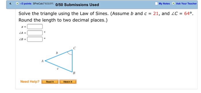 Solved 4. 0-3 points SPreCalc7 6.5.011. 0150 Submissions | Chegg.com