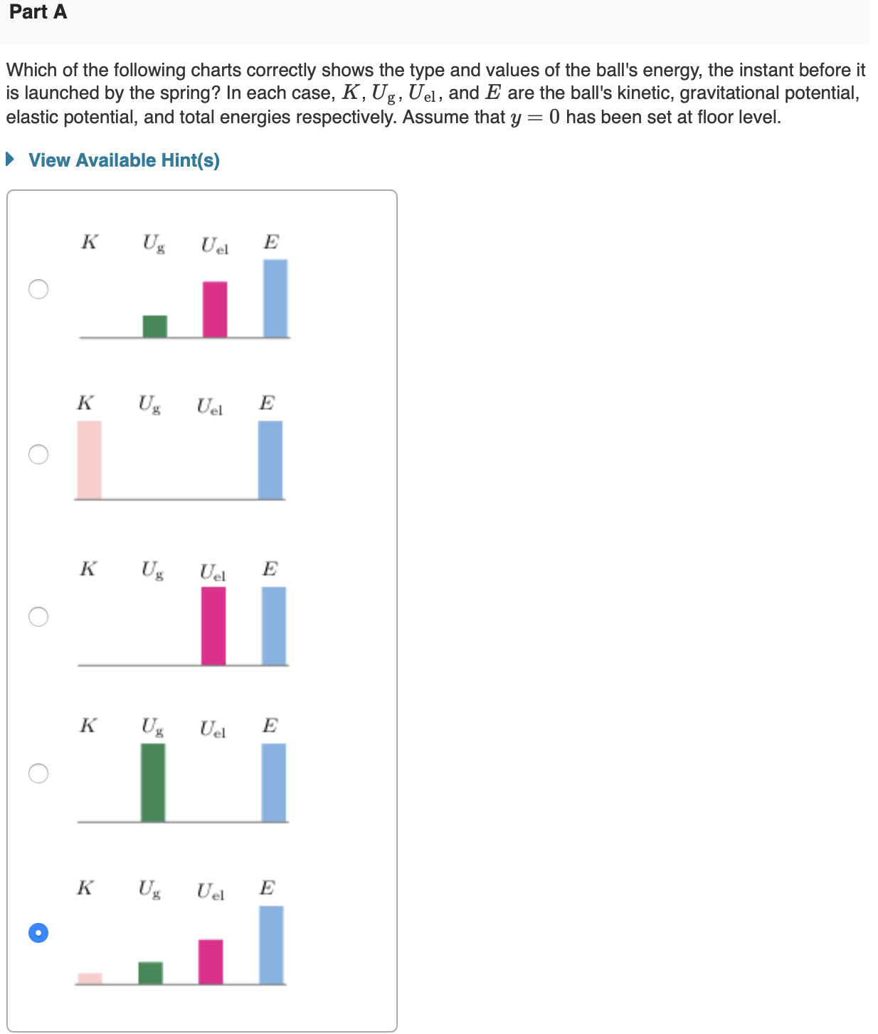 Solved In a physics lab experiment, a spring clamped to the | Chegg.com