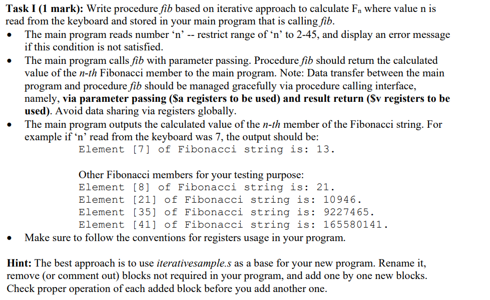 Mips 32 Assembly | Chegg.com
