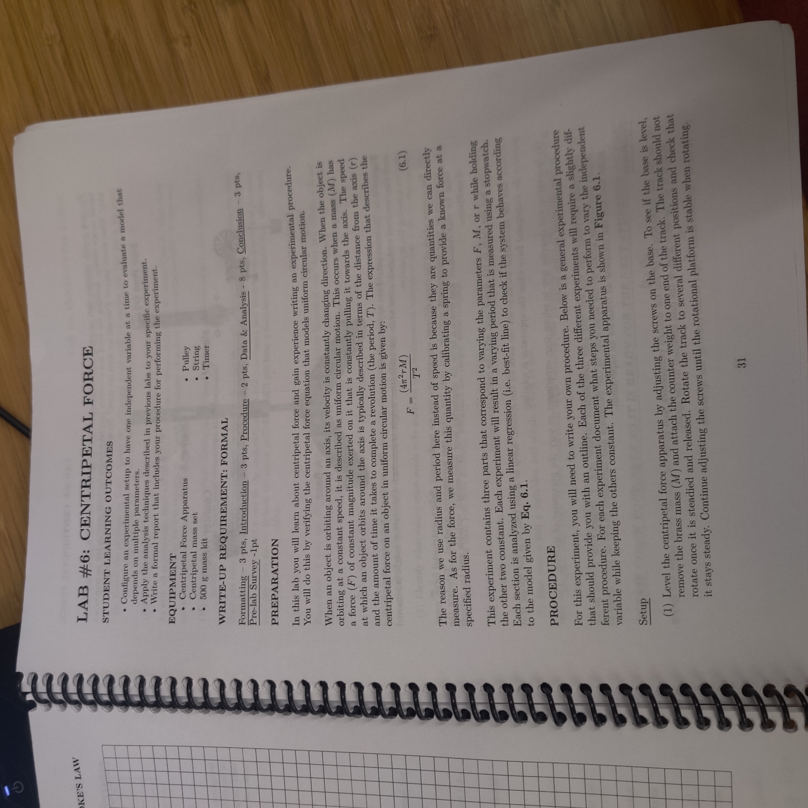 Solved Table 1. Data for five trials of varying mass.ular | Chegg.com