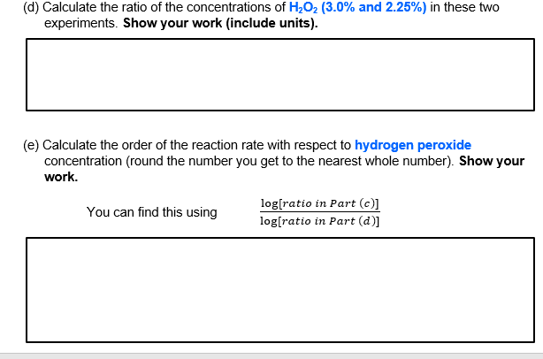 Reaction 1 (10 mL undiluted 1.0% IKI and 5 mL | Chegg.com
