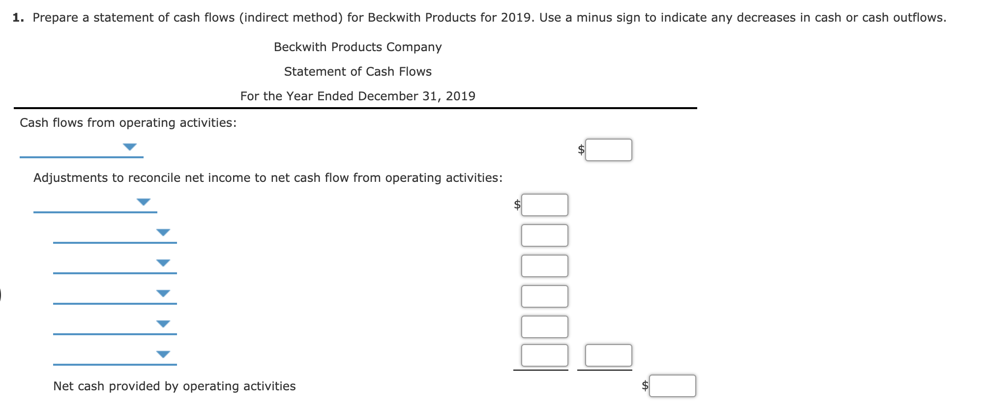 Solved Exercise 11-47 (Algorithmic) Preparing the Statement | Chegg.com