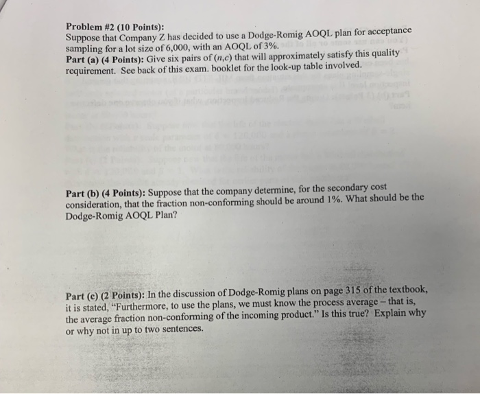 Problem #2 (10 Points): uppose that Company Z has | Chegg.com