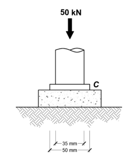 Solved A cylindrical steel column as shown below is | Chegg.com