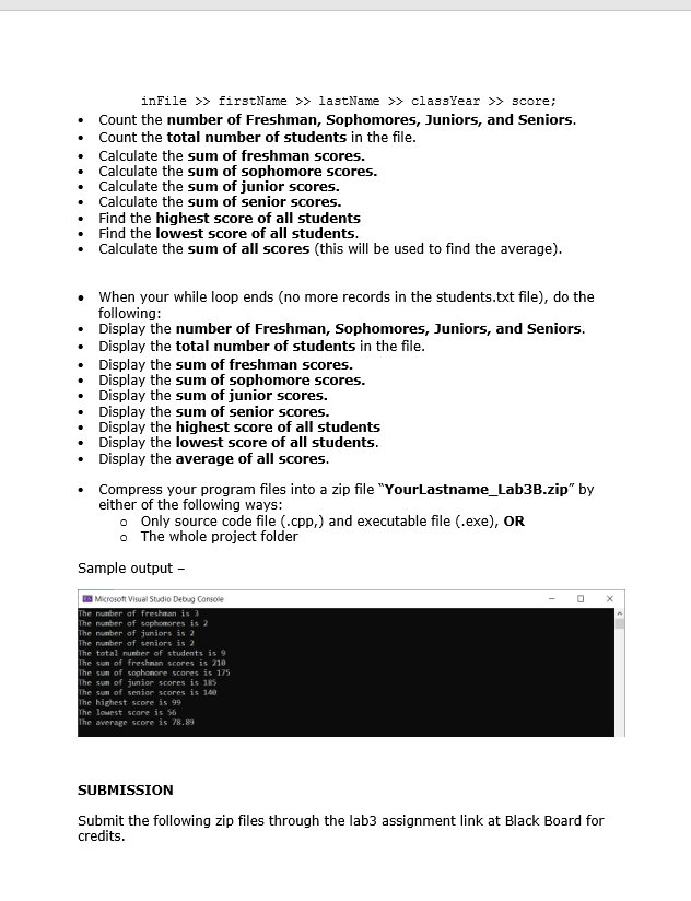 Solved OBJECTIVES In this lab assignment, students will | Chegg.com