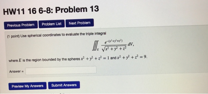 Solved HW11 16 6-8: Problem 13 Previous Problem Problem List | Chegg.com