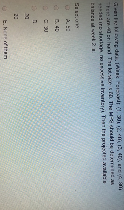 Solved Given the following product tree, explode, offset, | Chegg.com