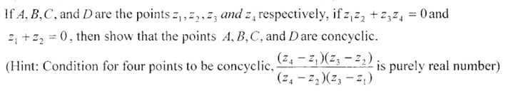 Solved If A,B,C, and D are the points z1,z2,z3 and z4 | Chegg.com