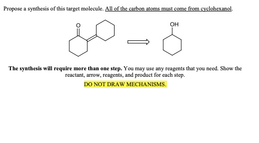 Solved Problemi #7 Consider the following synthetic | Chegg.com