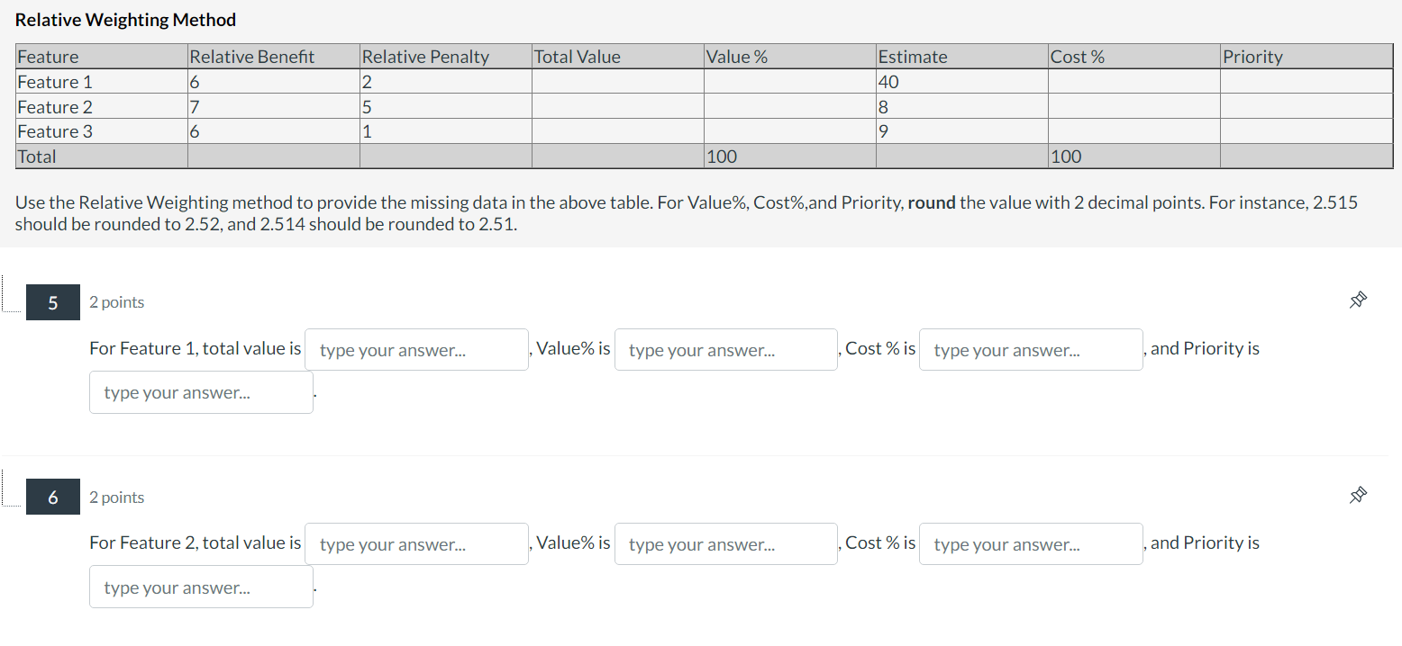 Solved Relative Weighting Method Use the Relative Weighting | Chegg.com Solved Relative Weighting Method Use the Relative Weighting | Chegg.com