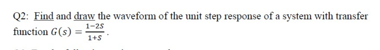 Solved Q2: Find and draw the waveform of the unit step | Chegg.com