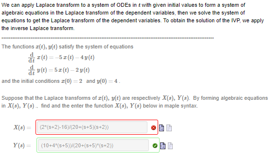 Solved We can apply Laplace transform to a system of ODEs in | Chegg.com