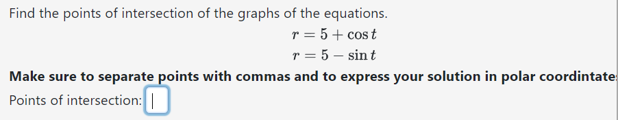 Solved Find the points of intersection of the graphs of the | Chegg.com