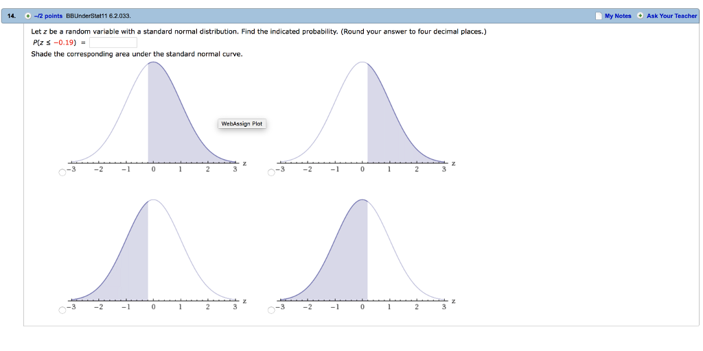 Solved Let z be a random variable with a standard normal | Chegg.com