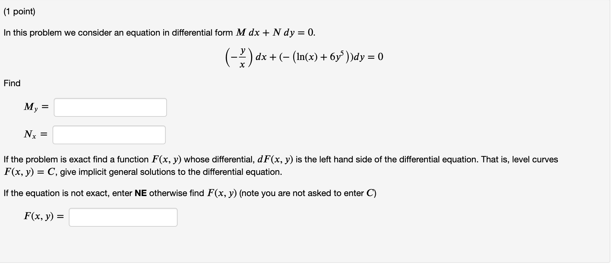 Solved In this problem we consider an equation in | Chegg.com