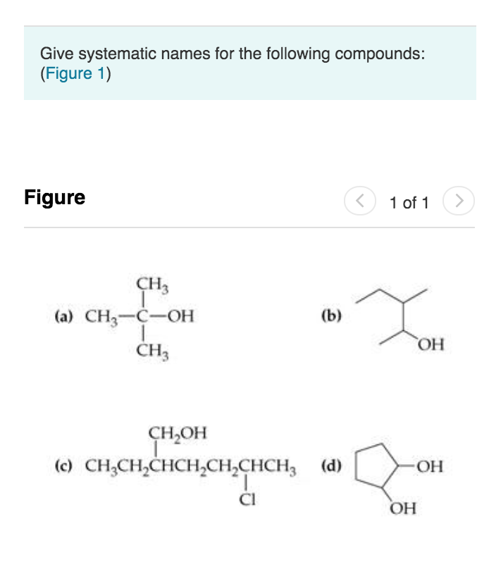 Solved Give systematic names for the following compounds: | Chegg.com