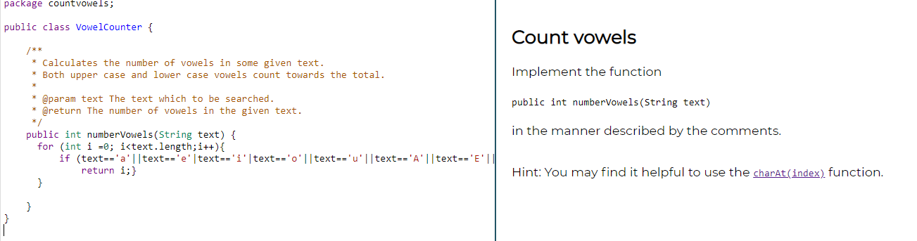 Solved package countvowels; public class VowelCounter { | Chegg.com Solved package countvowels; public class VowelCounter { | Chegg.com