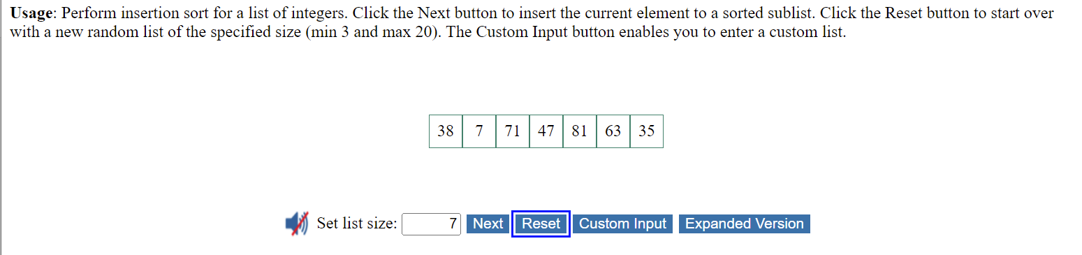 Solved In this assignment, use the selection sort chart to | Chegg.com