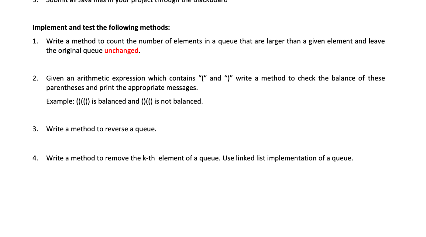 Solved Implement And Test The Following Methods 1 Write A 