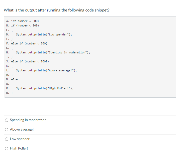 Solved What is the output after running the following code | Chegg.com