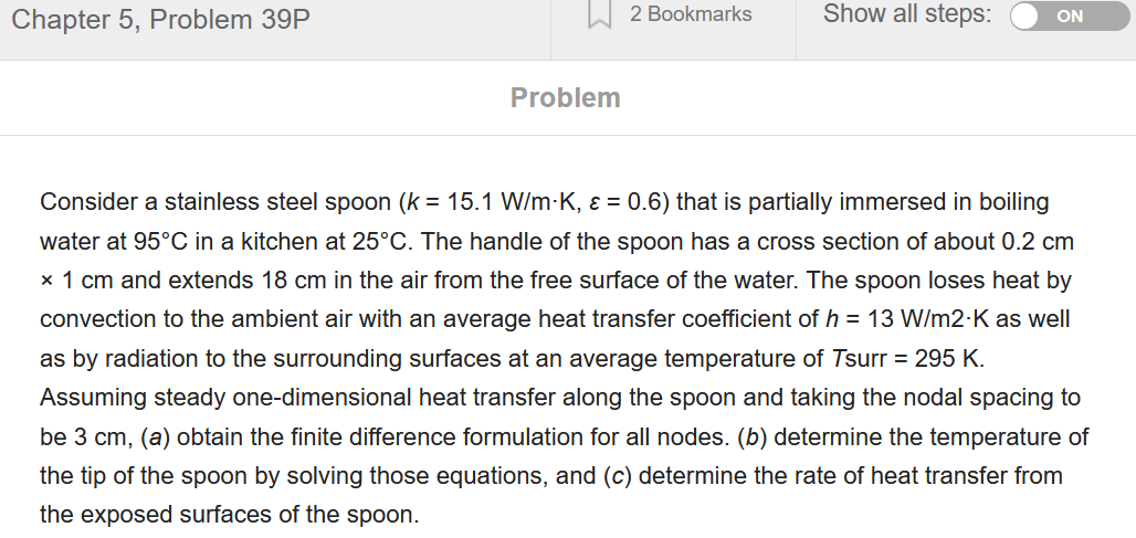 Solved Chapter 5, Problem 39P 2 Bookmarks Show all steps: O | Chegg.com Solved Chapter 5, Problem 39P 2 Bookmarks Show all steps: O | Chegg.com