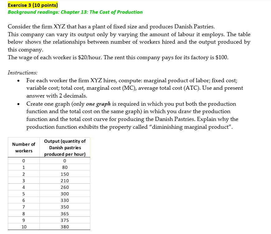 Solved Exercise 3 (10 points) Background readings: Chapter | Chegg.com