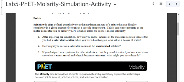 Solved Lab5-PhET-Molarity-Simulation-Activity A 24