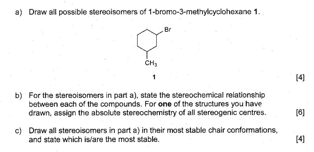 Solved Draw all possible stereoisomers of | Chegg.com