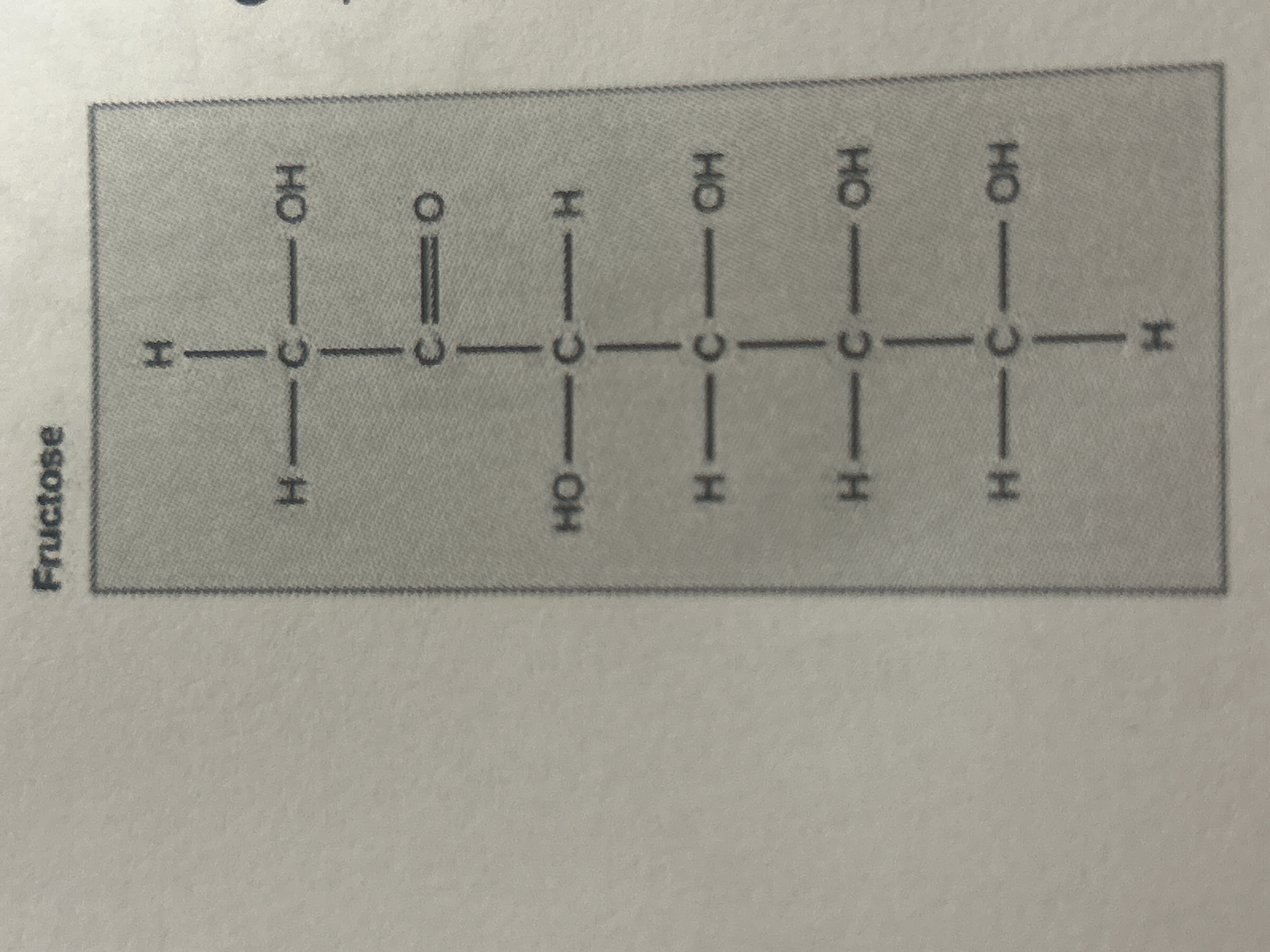 Fructose Linear Structure