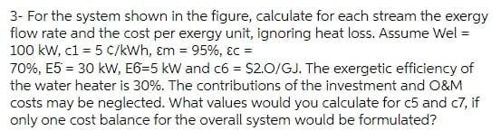 Solved 3- For the system shown in the figure, calculate for | Chegg.com