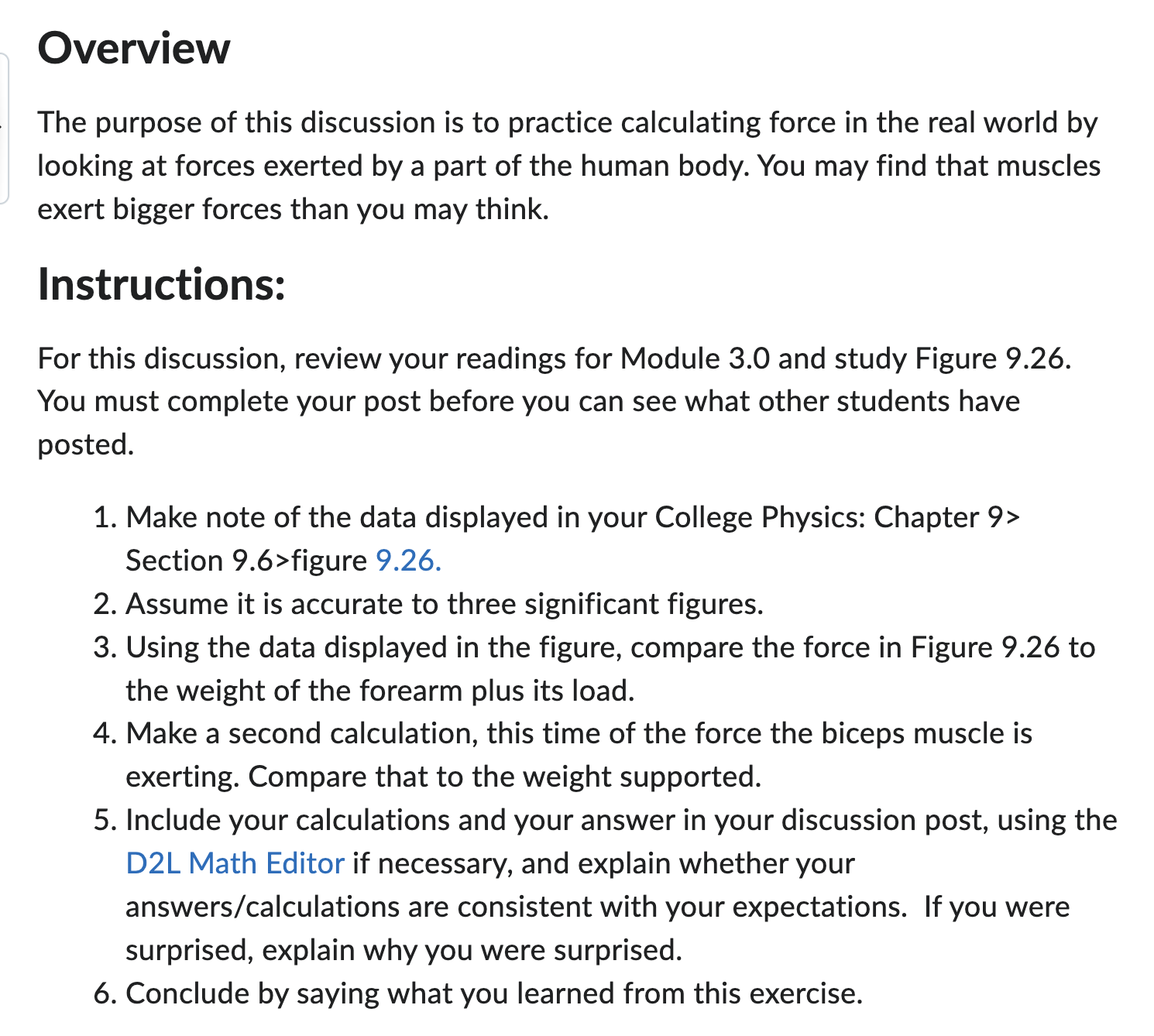 Solved Figure 9.26 (a) The figure shows the forearm of a | Chegg.com