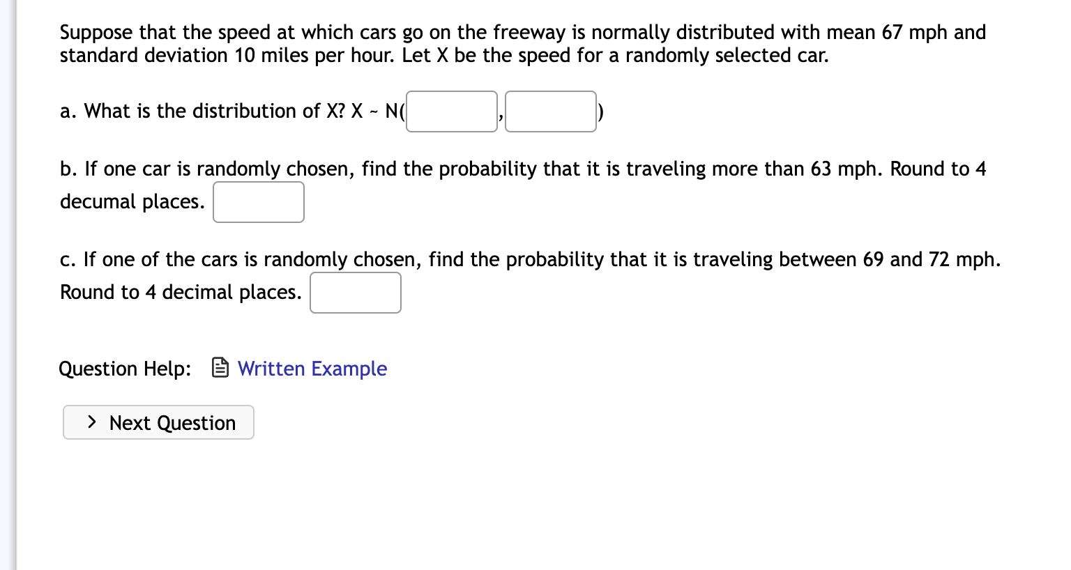Solved Suppose that the speed at which cars go on the | Chegg.com