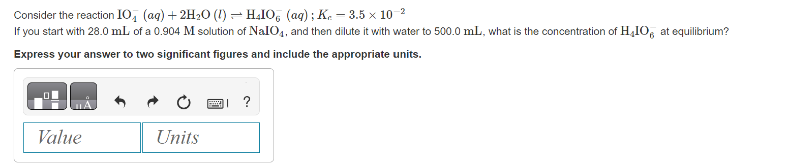 Solved Consider the reaction | Chegg.com