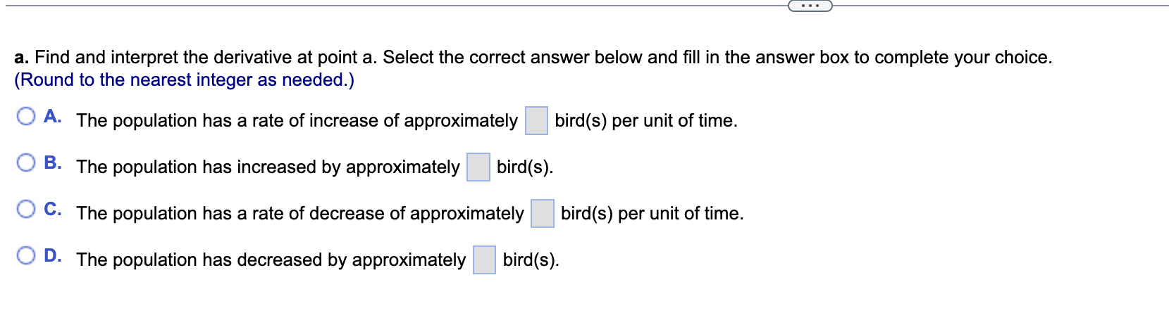 Solved In a study, the population of a certain bird in an | Chegg.com