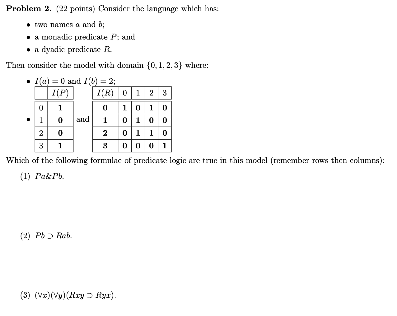 Problem 2. (22 points) Consider the language which | Chegg.com