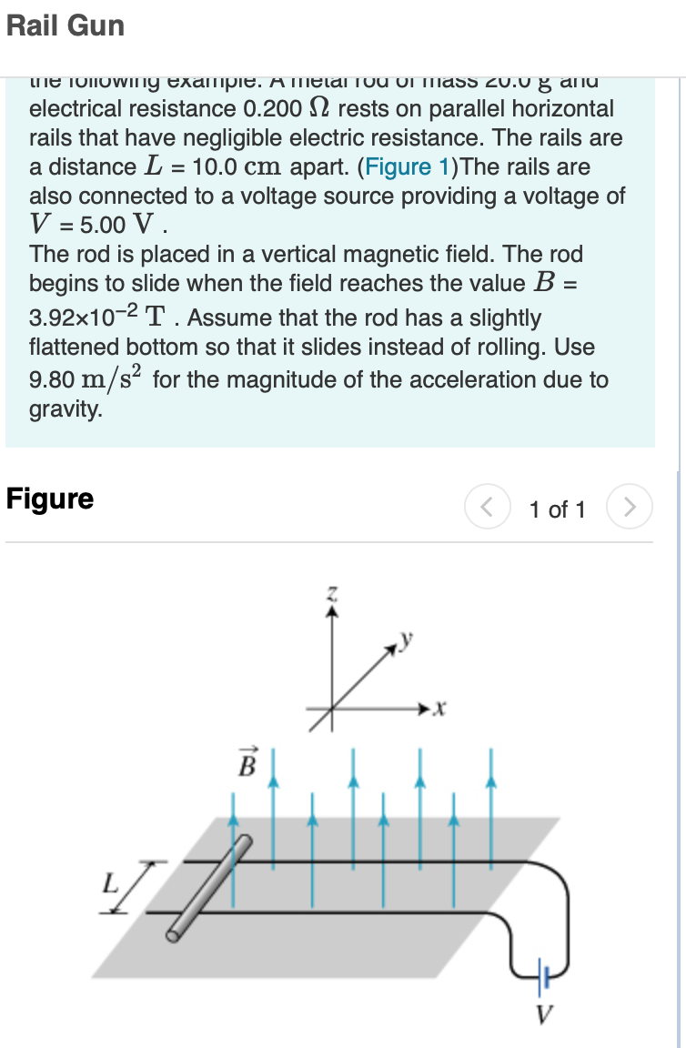 Solved A rail gun uses electromagnetic forces to accelerate | Chegg.com