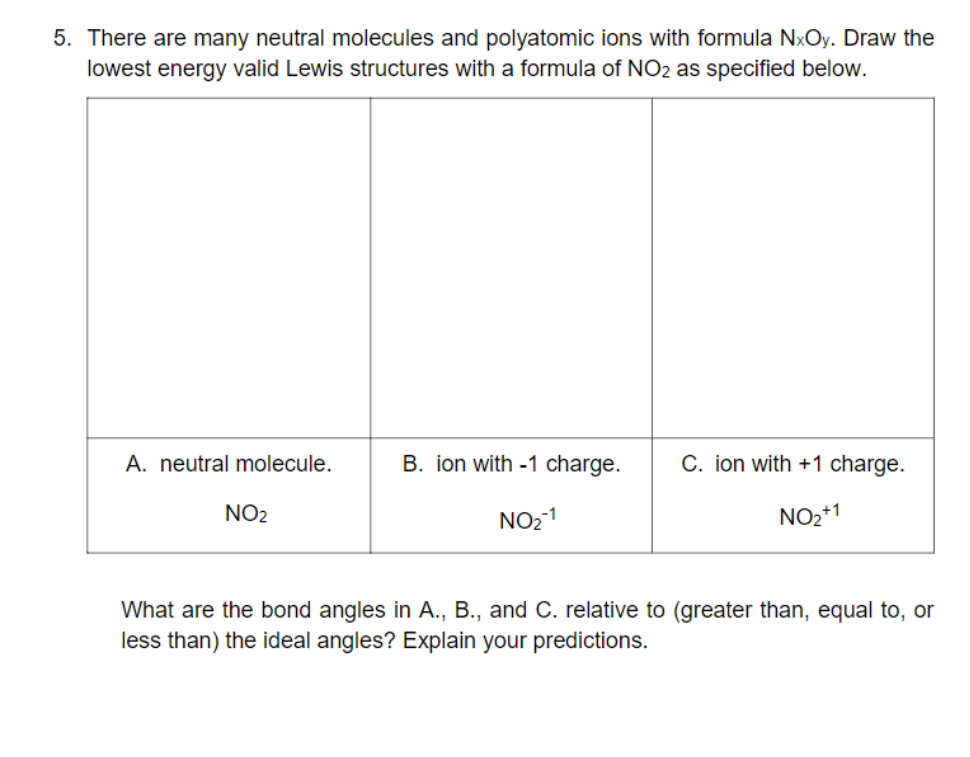 Solved 5. There are many neutral molecules and polyatomic | Chegg.com