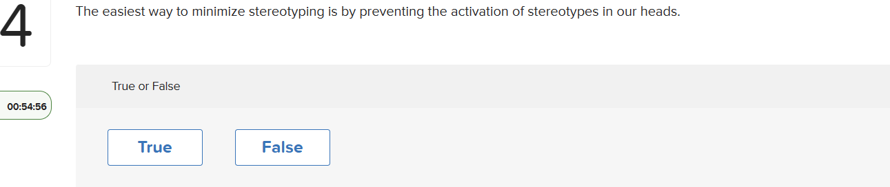 Solved 1 ﻿The easiest way to minimize stereotyping is by | Chegg.com
