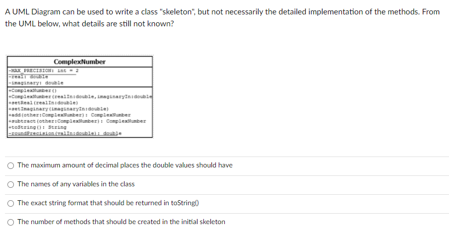 Solved Given the UML diagram below and the code following, | Chegg.com