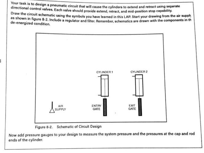 Solved Your task is to design a pneumatic circuit that will | Chegg.com