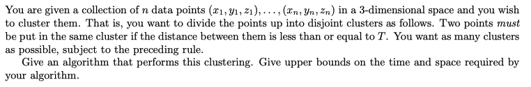 Solved You are given a collection of \\( n \\) data points | Chegg.com