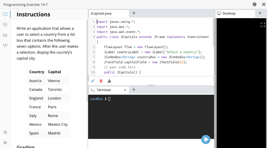 Solved CODE GIVEN Import Javax swing Import Chegg