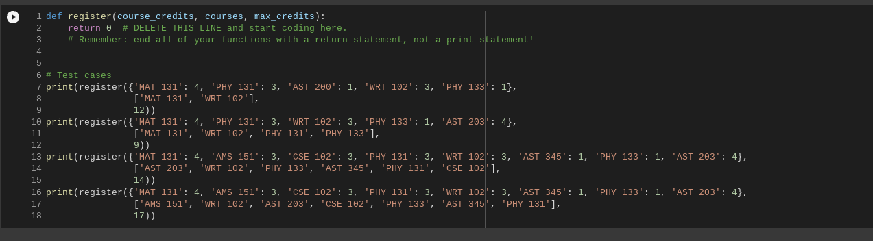 Solved Part 1: Advanced Registration 6 points) Time has come | Chegg.com
