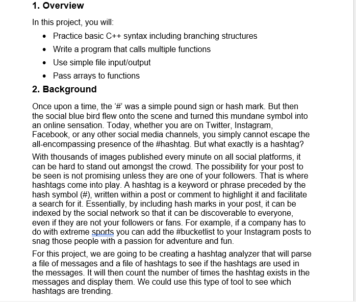 Solved 1. Overview In this project, you will: - Practice | Chegg.com