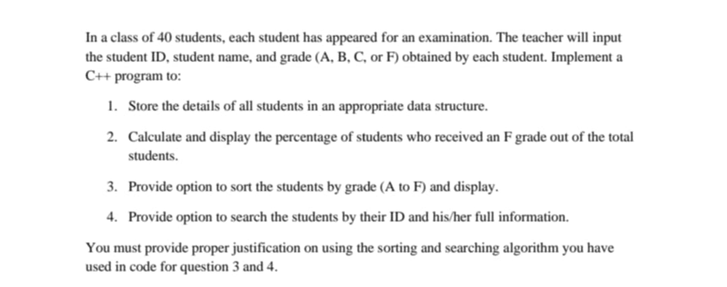 Solved In a class of 40 ﻿students, each student has appeared | Chegg.com