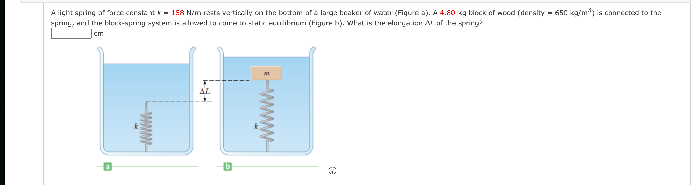 Solved spring, and the block-spring system is allowed to | Chegg.com