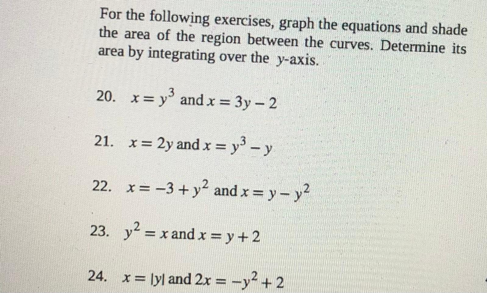 Solved For the following exercises, graph the equations and | Chegg.com