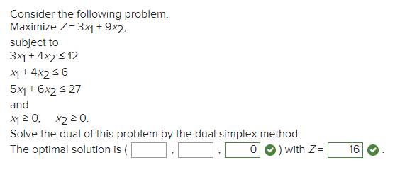 Solved Consider the following problem. Maximize Z=3x1+9x2, | Chegg.com