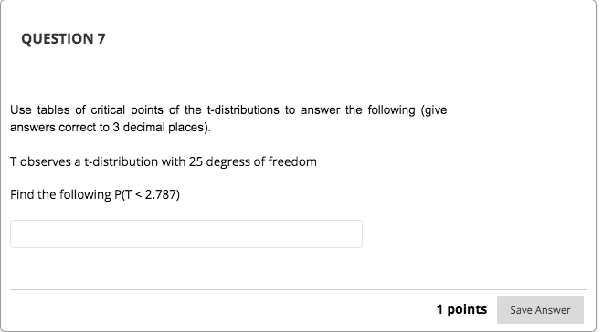 Solved Use tables of critical points of the t-distributions | Chegg.com