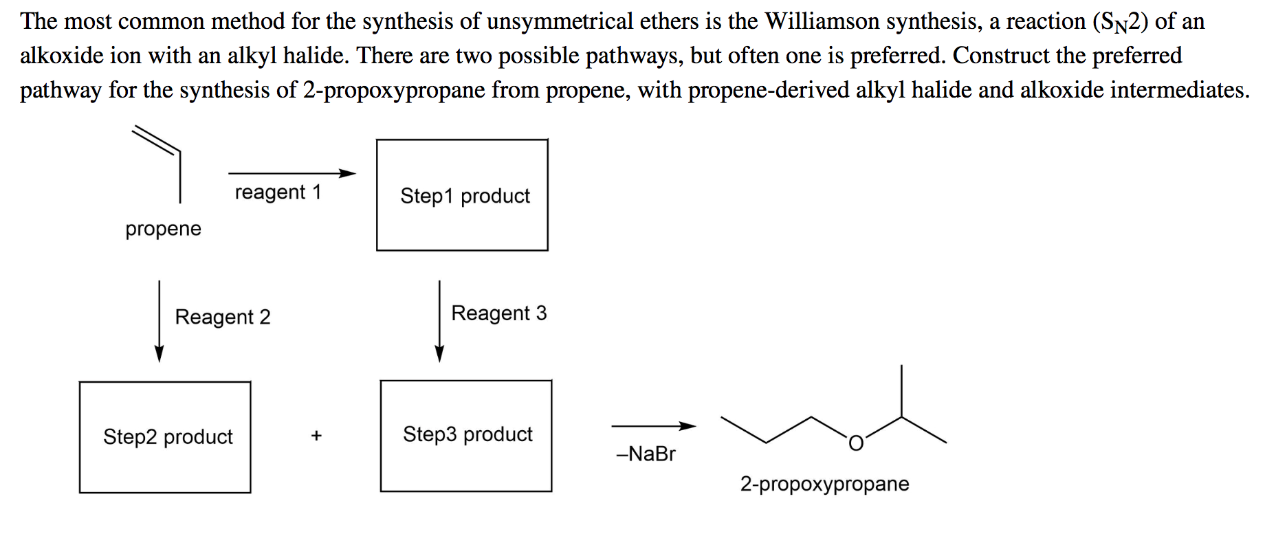 Solved The Most Common Method For The Synthesis Of Chegg